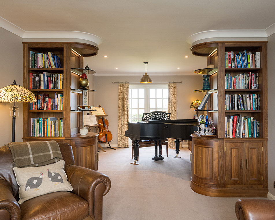 Curved Lounge Cabinets and Bookcases - Christopher Philips Handmade ...